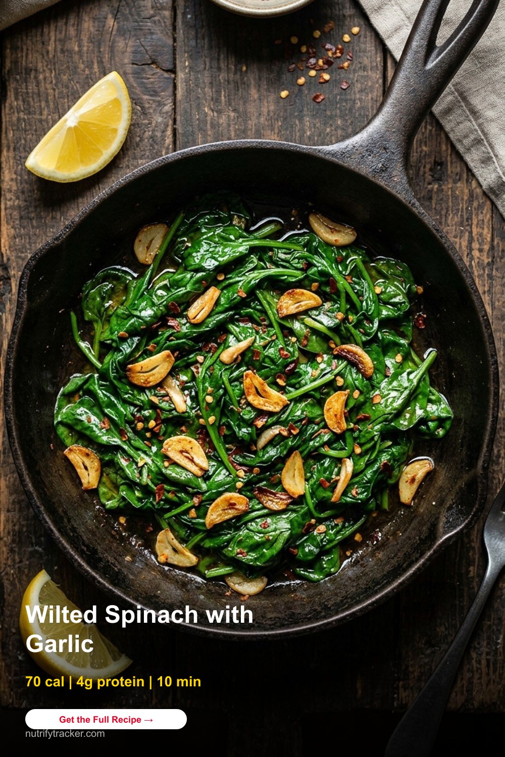 Wilted Spinach with Garlic (Easy, Keto, 10 Min)